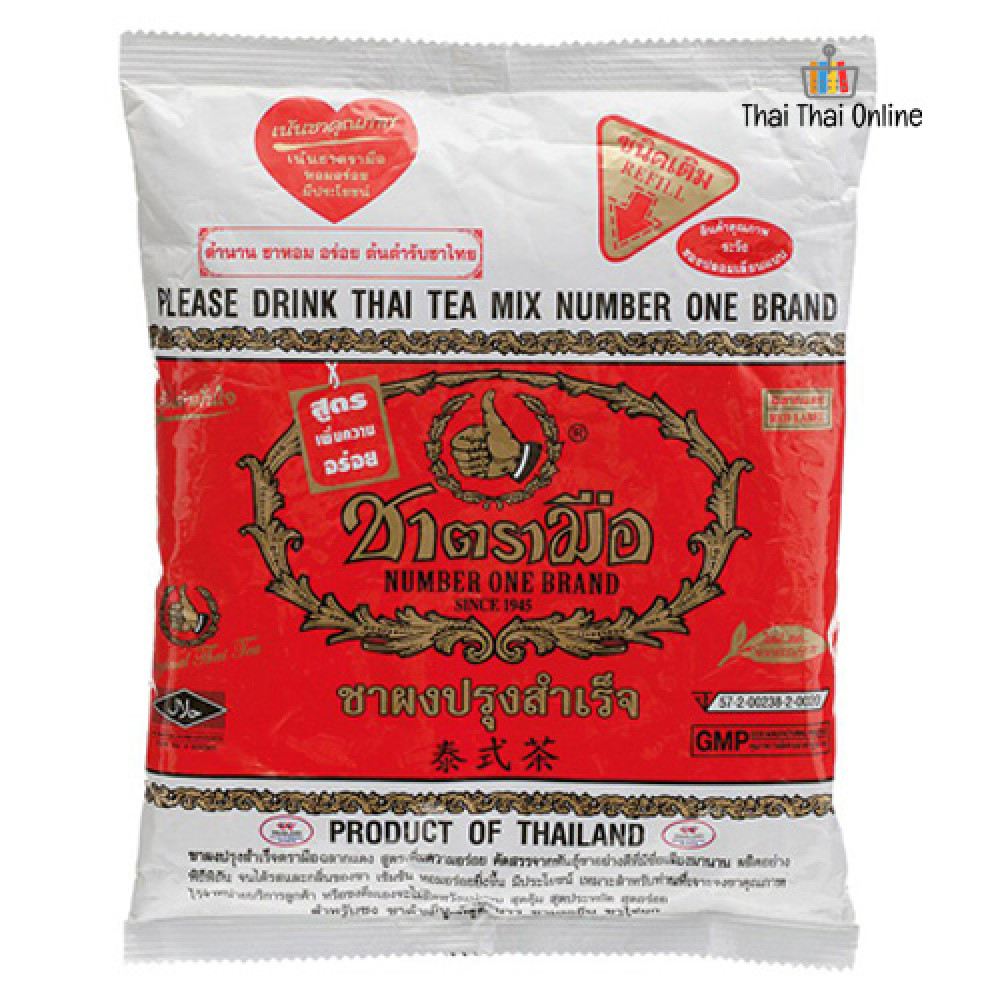 "CHA TRA MUE" Thai Tea Mix - RED (400 grams) - ชาตรามือ ชาไทย
